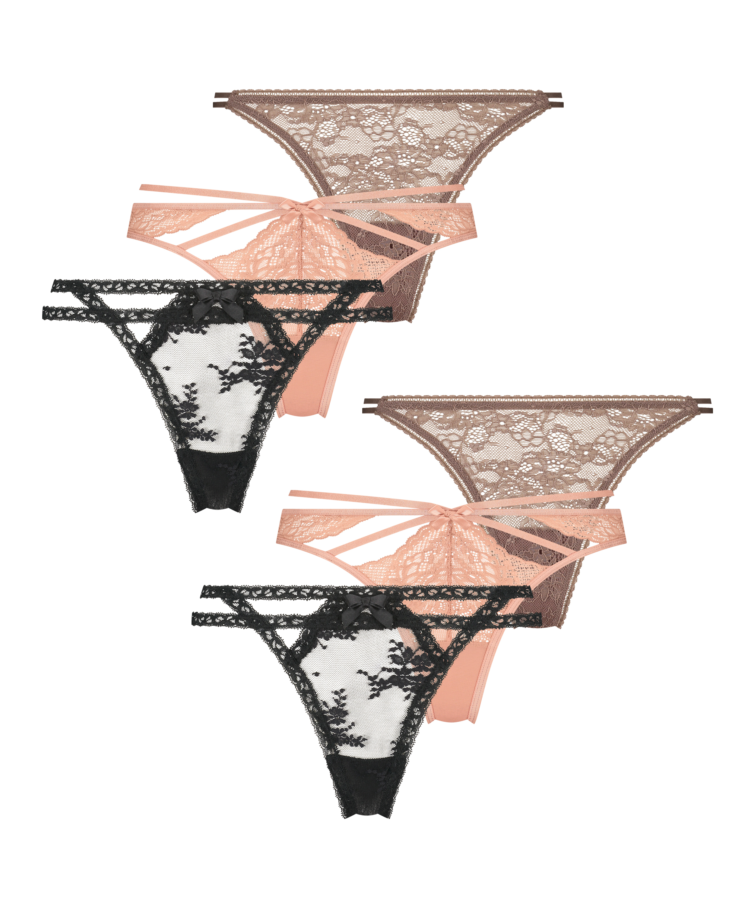 6-pak G-strenge - G-streng & Boxerstrings - Hunkemöller