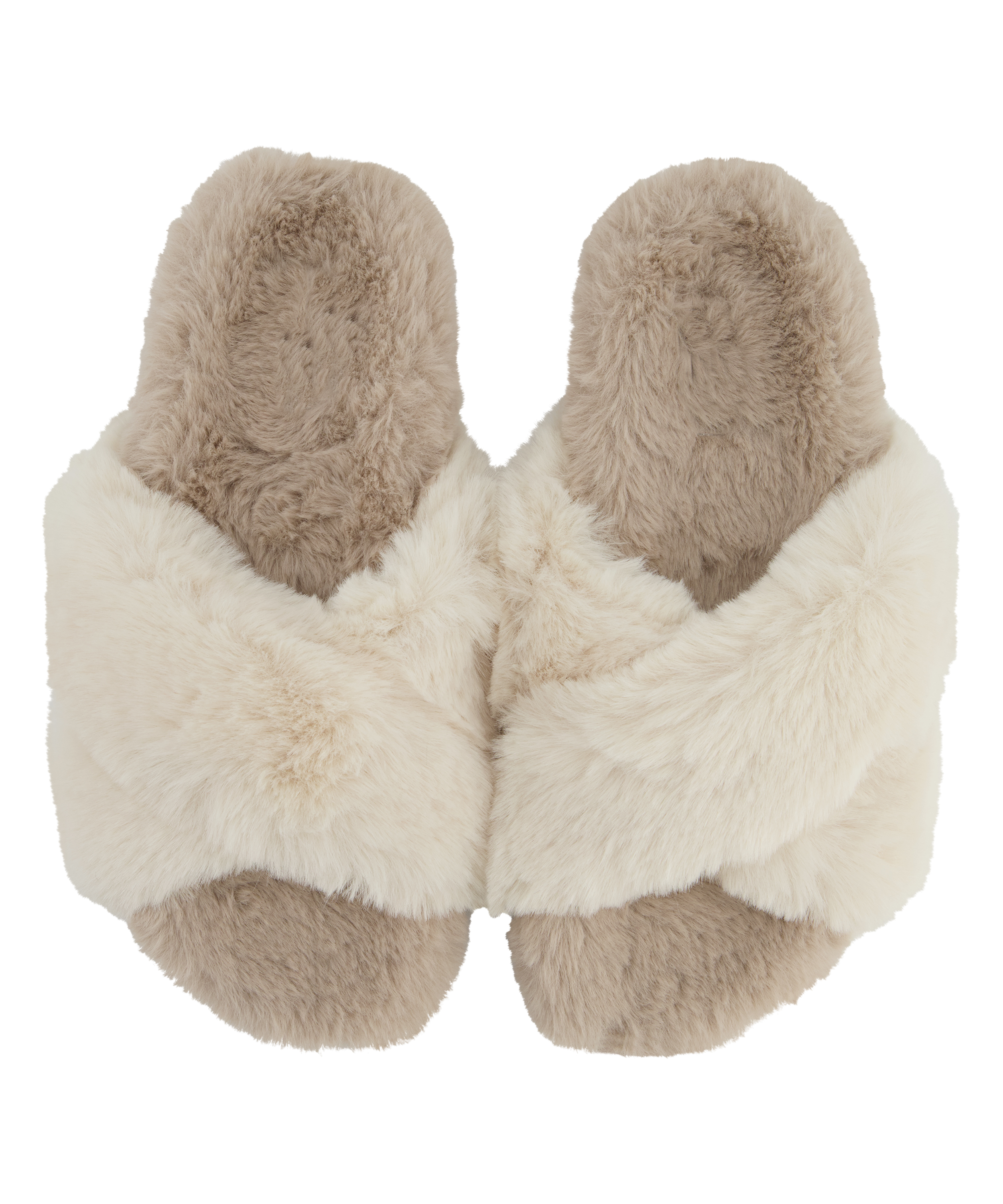 Hjemmesko Crossed Fake Fur - Hjemmesko - Hunkemöller